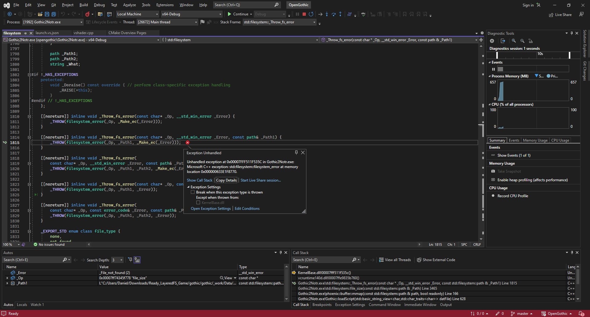 Gothic Classic for Switch. Results · Issue #518 · Try/OpenGothic · GitHub