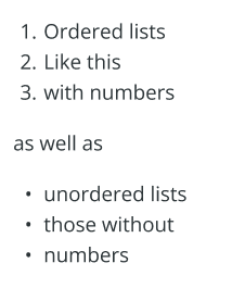 Create `unordered` and `ordered` list styling · Issue #5935 · nodejs/nodejs.org · GitHub