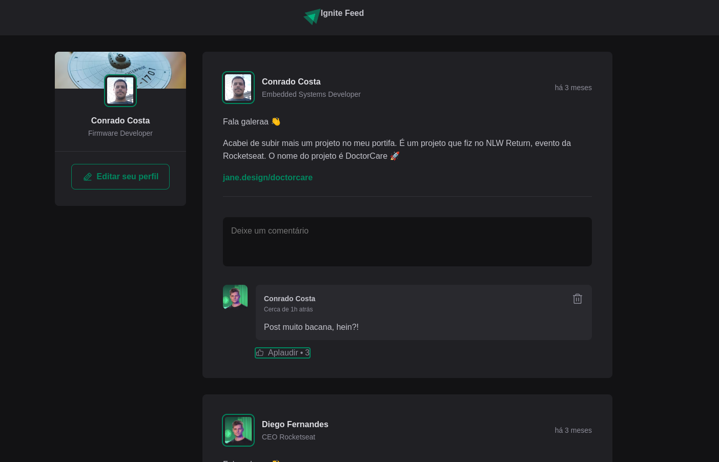 Github Conradoadignite Reactjs Lessons And Projects From Ignite Reactjs Journay By Rocketseat
