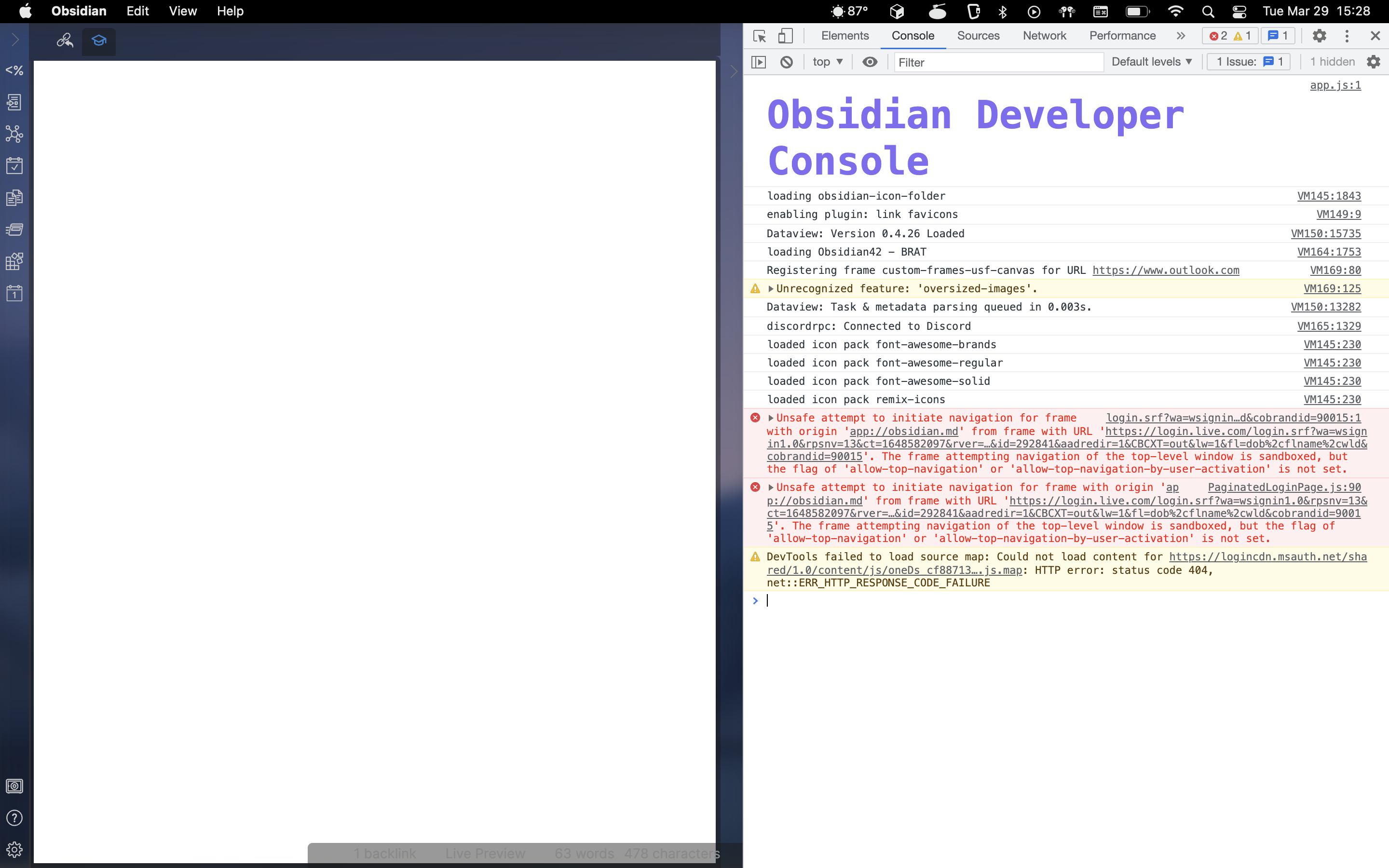 Microsoft Login causes white screen (of death) · Issue #11 · Ellpeck/ObsidianCustomFrames · GitHub