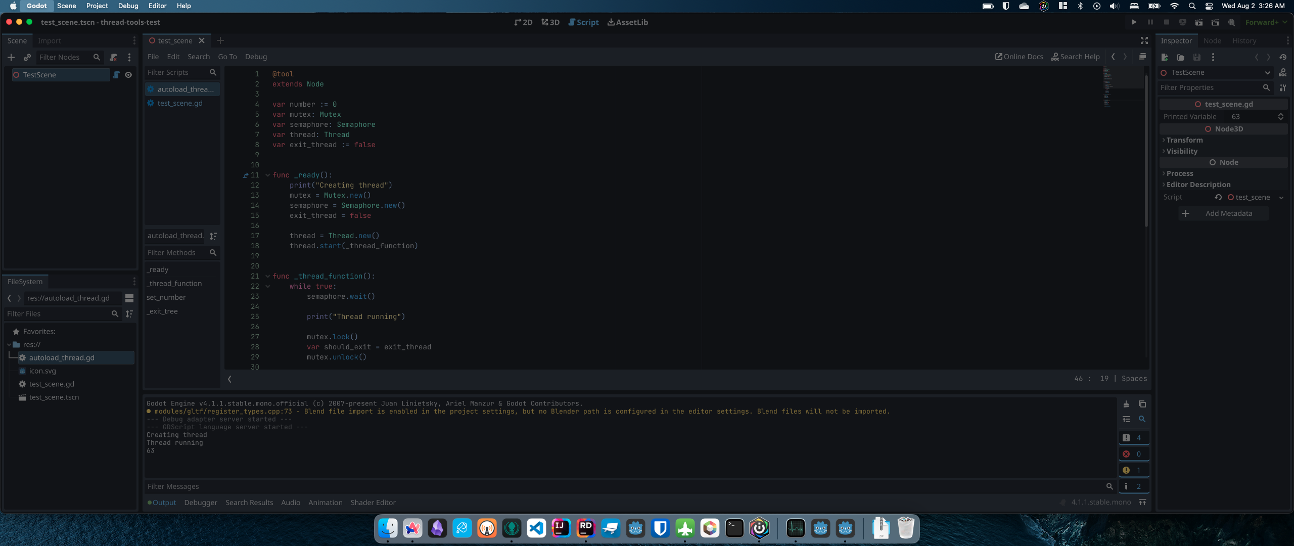 Editor Deadlock On Exit On Macos When Using Threadsemaphore In Autoloaded Tool Script · Issue