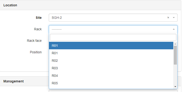 Add Rack Group Field To Device Location Form · Issue 5149 · Netbox