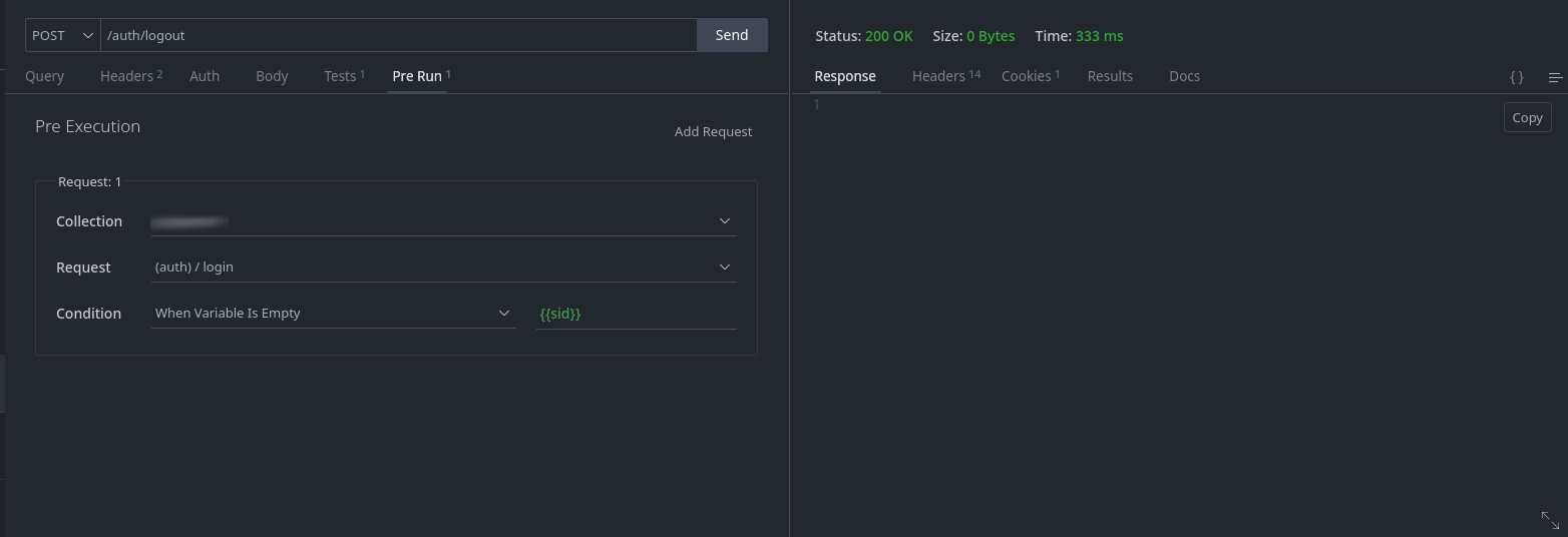 Pre Run and empty variables · Issue #841 · thunderclient/thunder-client-support · GitHub