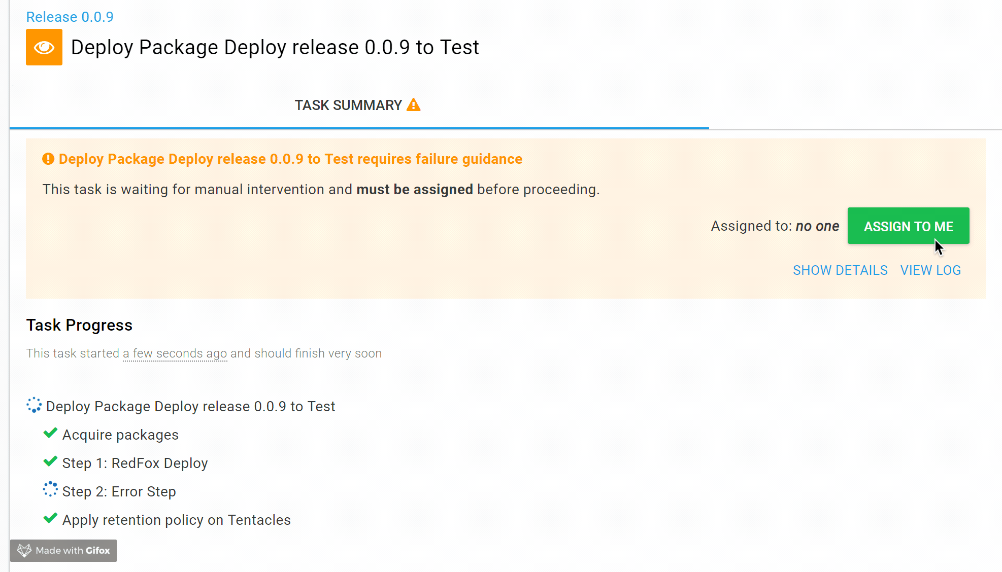 Guided Failure Mode - selecting `Fail` doesn't fail a deployment on first selection · Issue ...