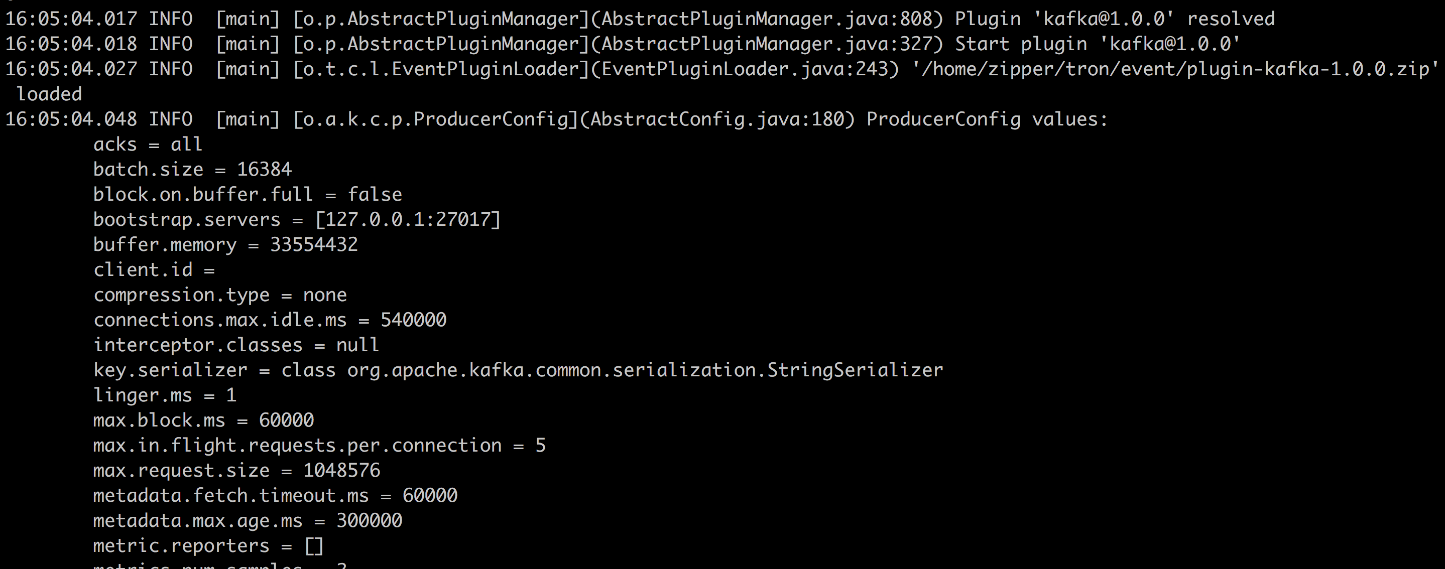 使用kafka插件没有生效 · Issue #2895 · tronprotocol/java-tron · GitHub