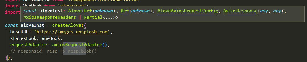 AxiosRequestAdapter used, ts reported an error · Issue #90 · alovajs/alova · GitHub