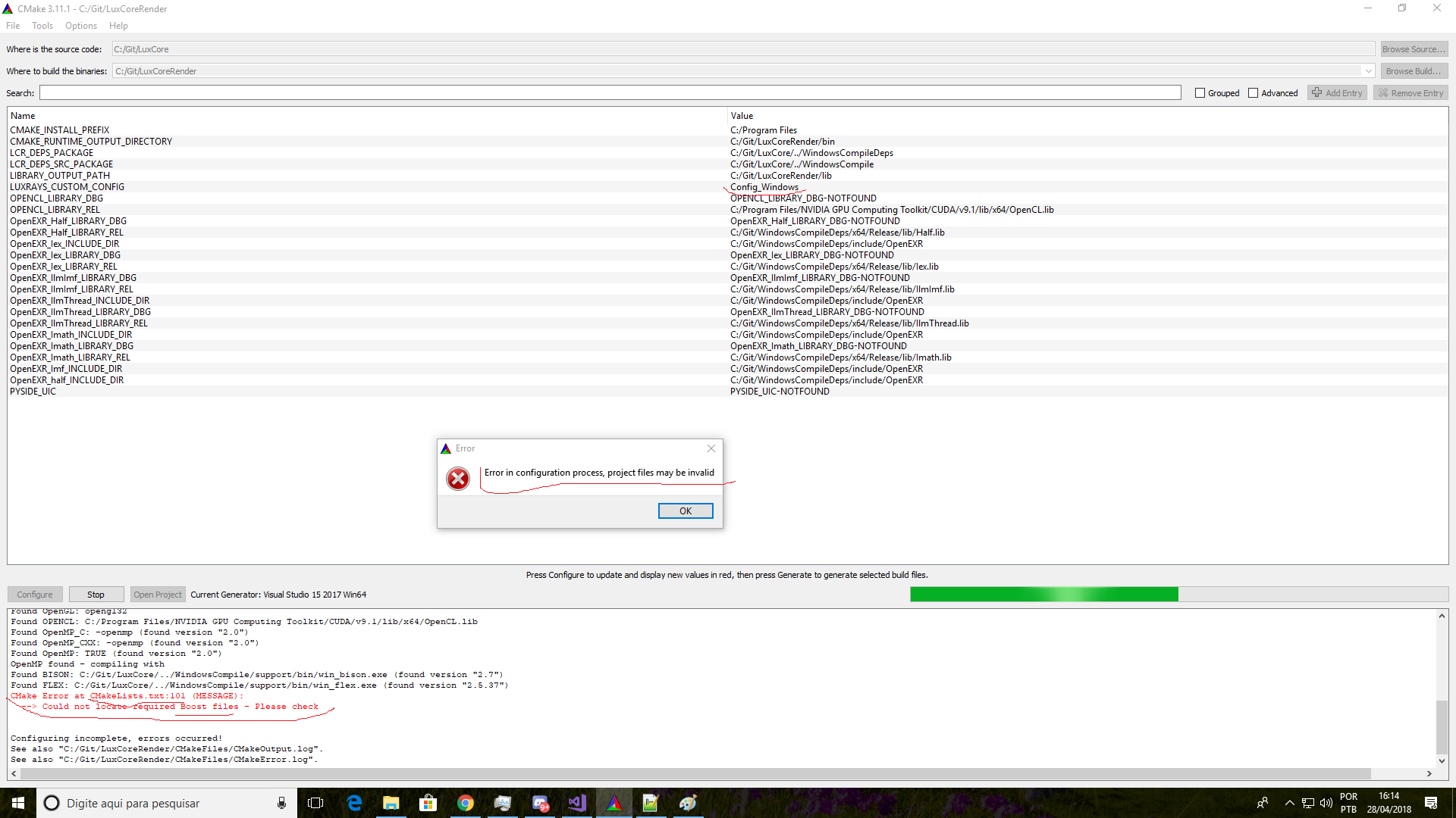 I'm having a problem with cmake's boost library at the time of generating the project · Issue ...