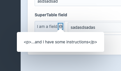 Field instructions display raw HTML tags · Issue #444 · verbb/super-table · GitHub