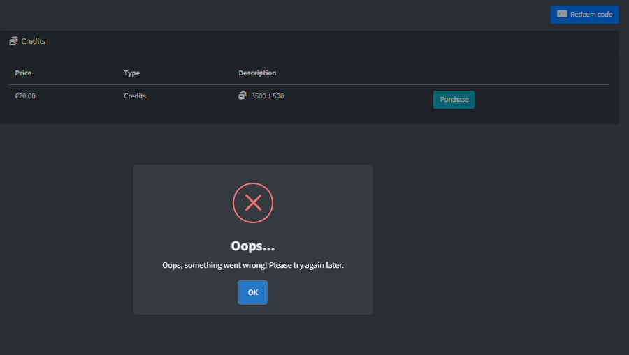 [Bug]: purchase failed successfully · Issue #901 · Ctrlpanel-gg/panel · GitHub