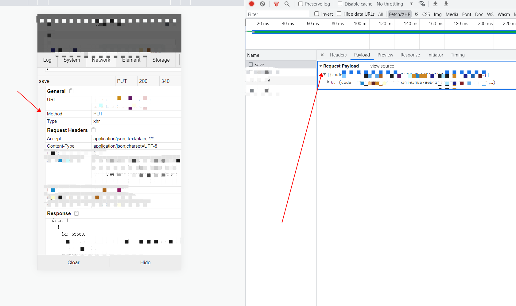 put 请求缺少请求参数（Request Paylod）项 · Issue #493 · Tencent/vConsole · GitHub