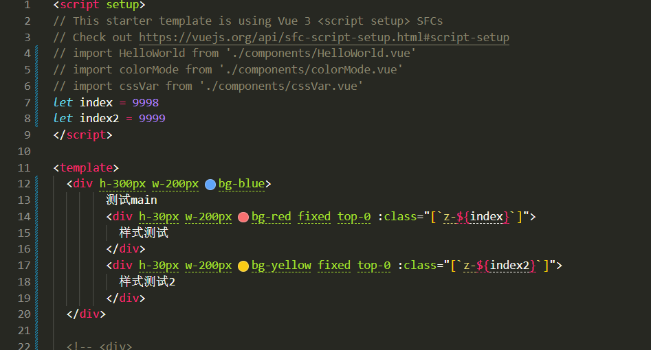 css class无法动态绑定 · Issue #2562 · unocss/unocss · GitHub