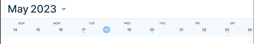 Changing Orientation on Week Calendar Causes Extra Dates in the List ...