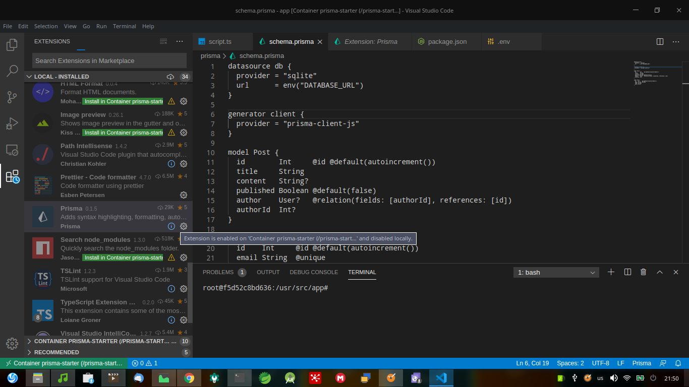 Integration with vscode "Remote Development" extension for docker ...