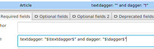 Using $\dagger$ math symbol in article title does not work · Issue ...