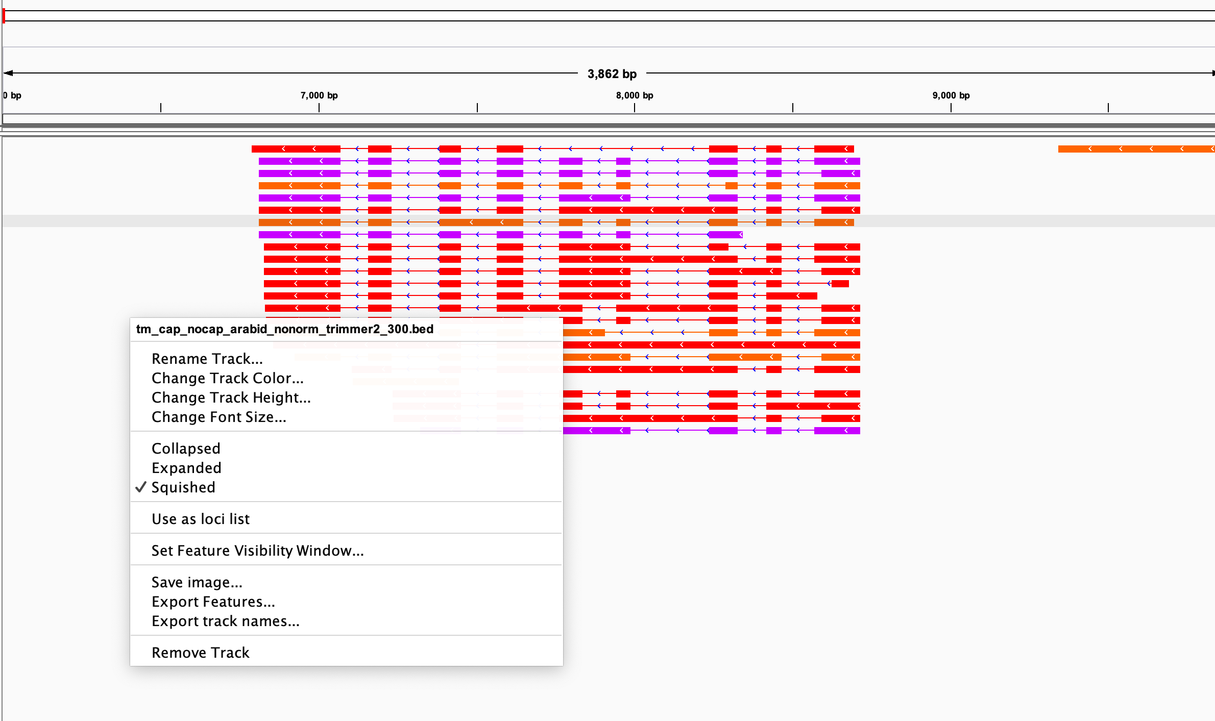 Can't change track height when viewing bed12 files in squished mode using Mac version · Issue ...