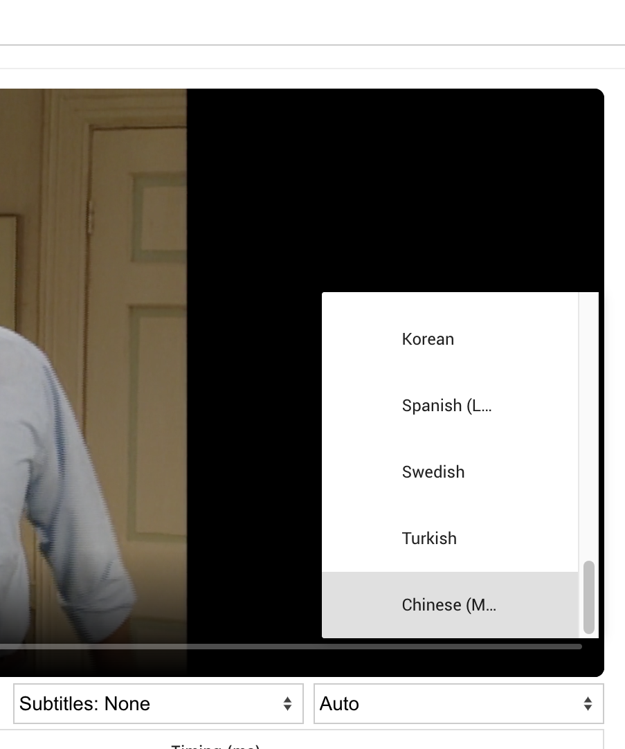 HLS subtitle list shows numbers instead of labels until item is selected (fabric browser control ...