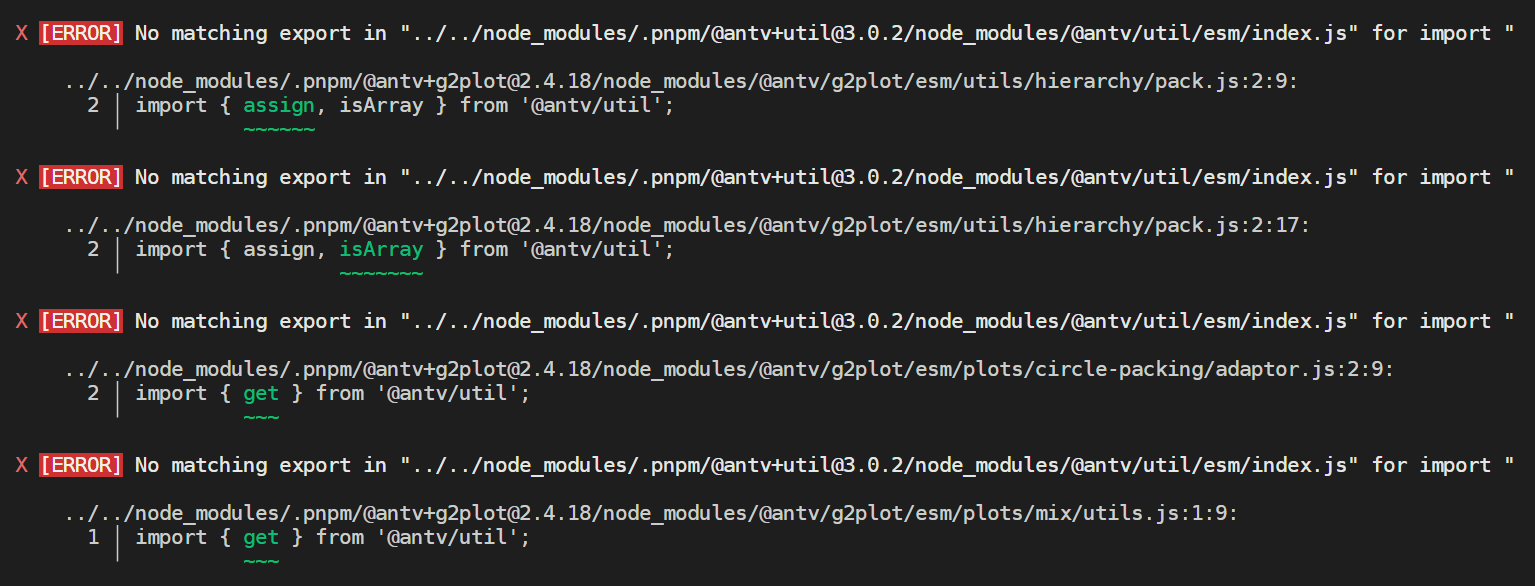 🐛 [BUG] 找不到依赖 @antv/util · Issue #3239 · antvis/G2Plot · GitHub