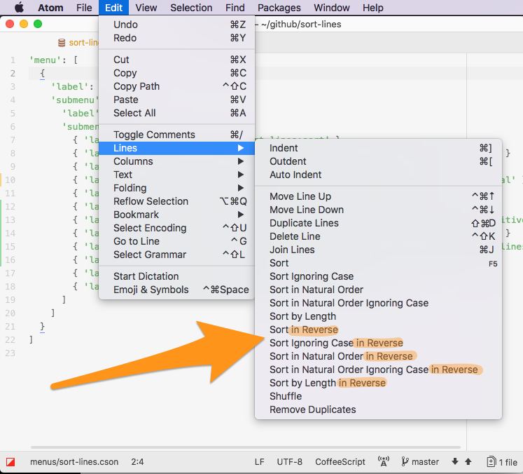 Natural Reverse Sort · Issue #86 · atom/sort-lines · GitHub