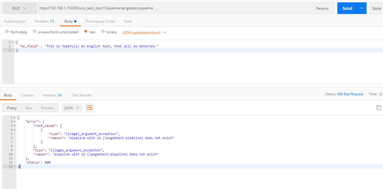 pipeline with id [langdetect-pipeline] does not exist · Issue #10 · spinscale/elasticsearch ...