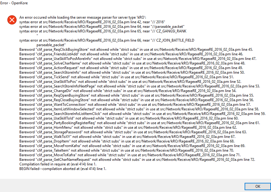 Unable to find recvpackets and servertype for version 56 · Issue #1031 ...