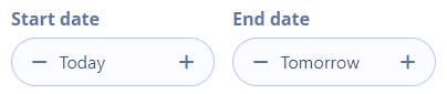 Calendar: Add customized input labels for today, tomorrow, and ...