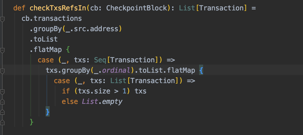 Potential problem during matching Refs · Issue #758 · Constellation-Labs/constellation · GitHub
