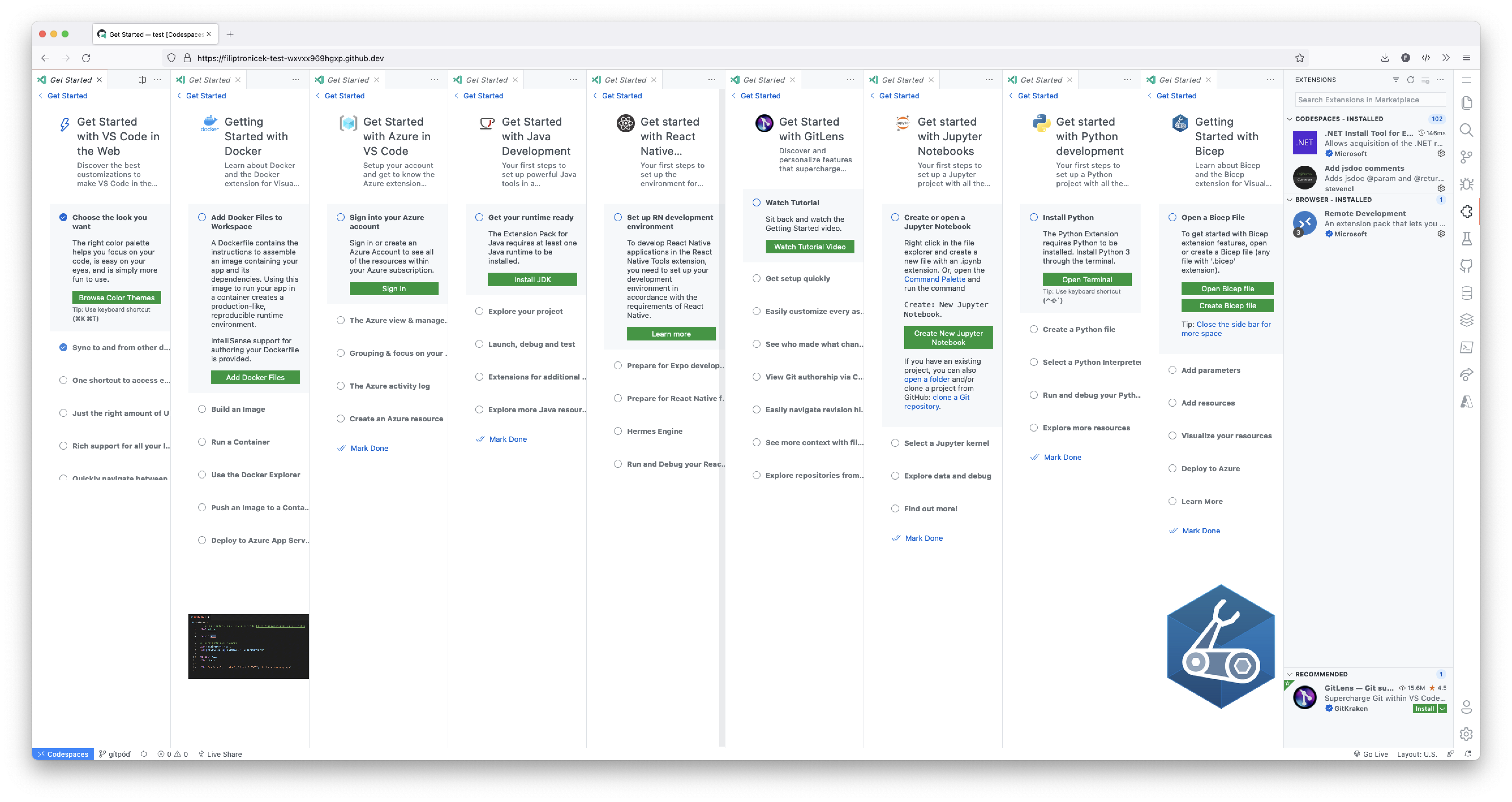 [code insiders] Extension walkthroughs don't remember state · Issue #11076 · gitpod-io/gitpod ...