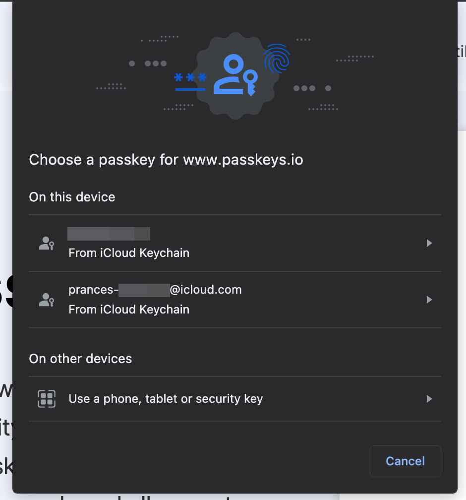 Incomplete Passkey integration regarding the macOS iCloud keychain · Issue #2606 · ungoogled ...