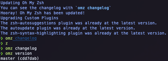 omz changelog returns nothing · Issue #11899 · ohmyzsh/ohmyzsh · GitHub