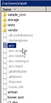 Install.sh - Missing .env? · Issue #4771 · grokability/snipe-it · GitHub