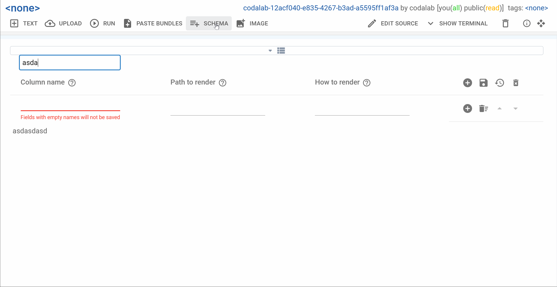 Auto focus on the name field when creating new schema by jzwang43 · Pull Request #3842 · codalab ...