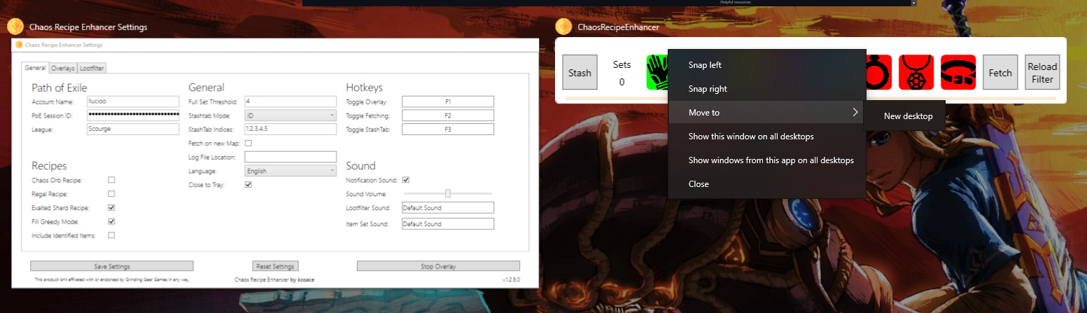 Overlay stuck in another monitor · Issue #267 · ChaosRecipeEnhancer ...