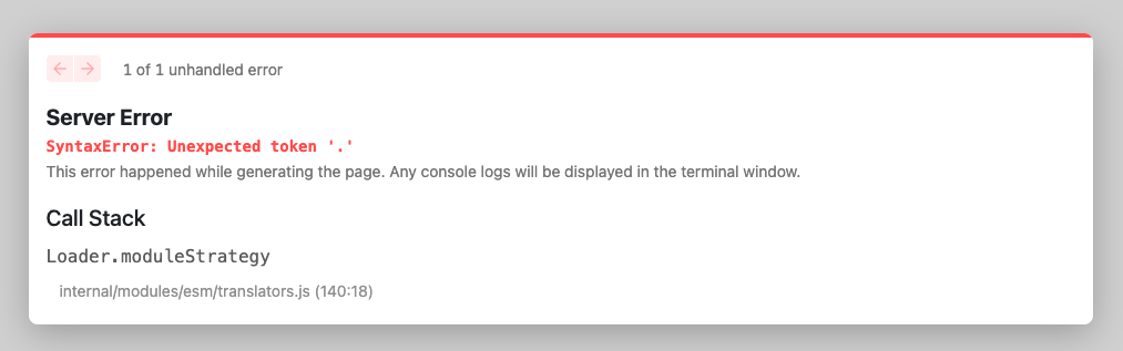 Server Error Rendering Mdx On Page With Dynamic Routing · Issue 285 · Hashicorpnext Mdx Remote 