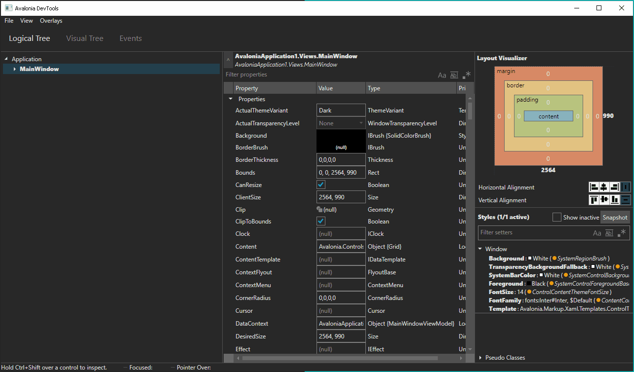 DevTools tabs switching doesn't work properly · Issue #11120 · AvaloniaUI/Avalonia · GitHub