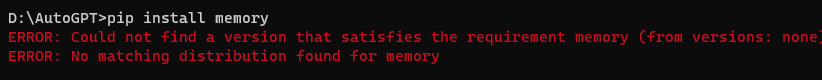 ModuleNotFoundError: No module named 'memory' · Issue #581 ...