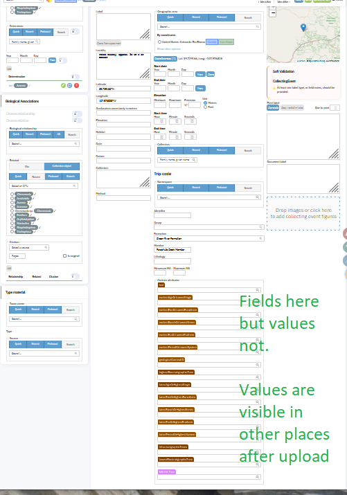 Bug Collection Object Custom Data Attribute Values Dont Appear In