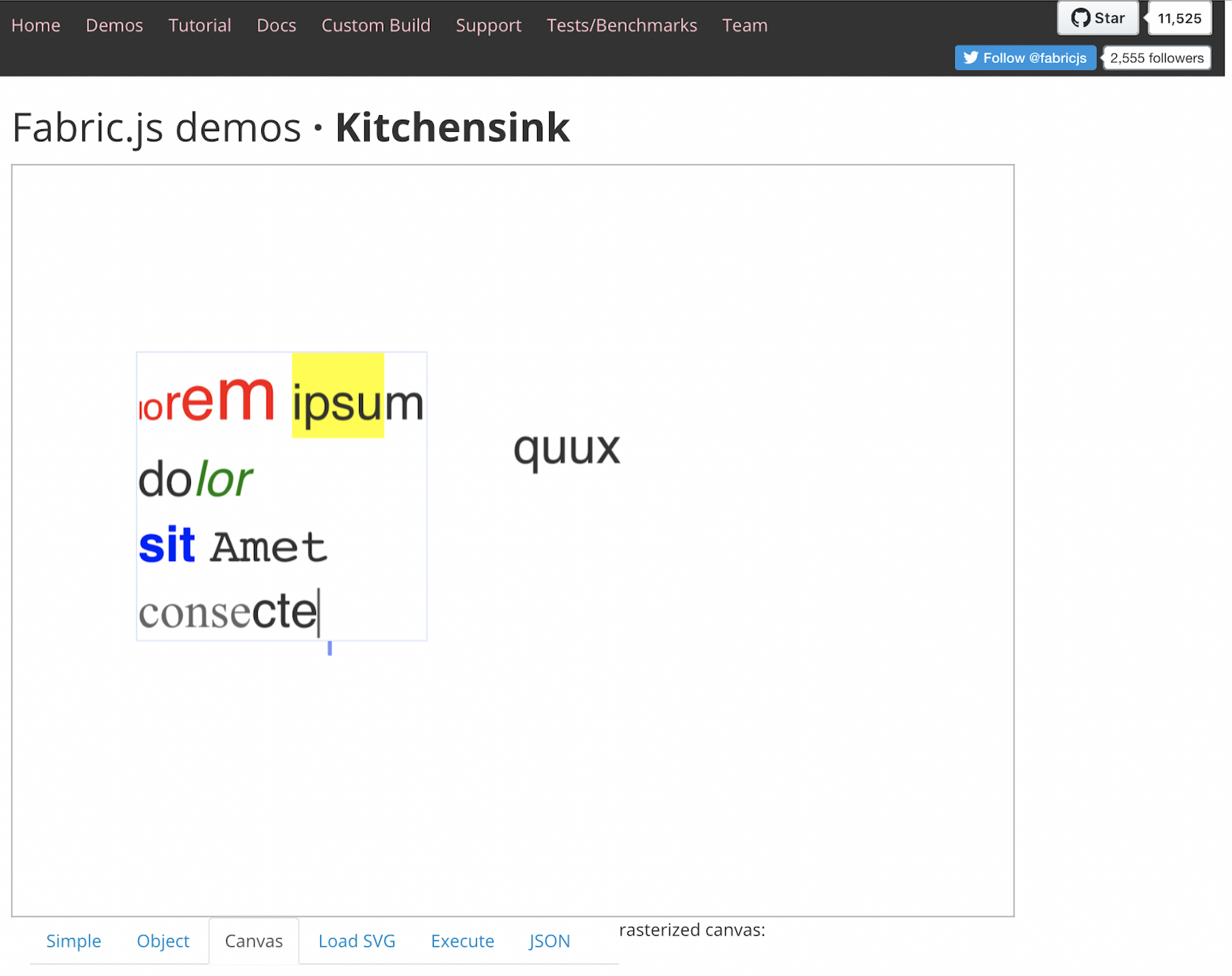 IText/Textbox - two blinking cursors · Issue #3232 · fabricjs/fabric.js · GitHub