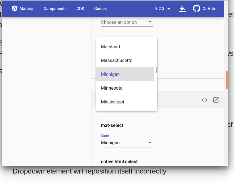 Matselects Dropdown With Many Options Is Positioned Incorrectly After Browser Resize · Issue 