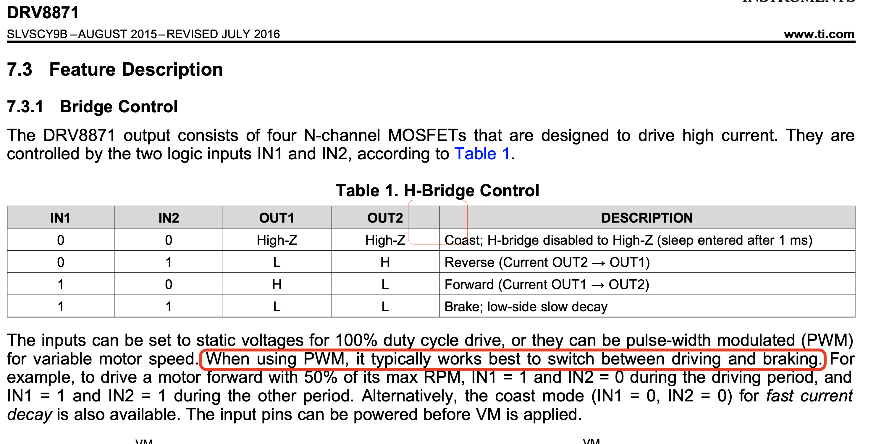 Recommend adding DCMotor controller decay mode getter/setter · Issue ...