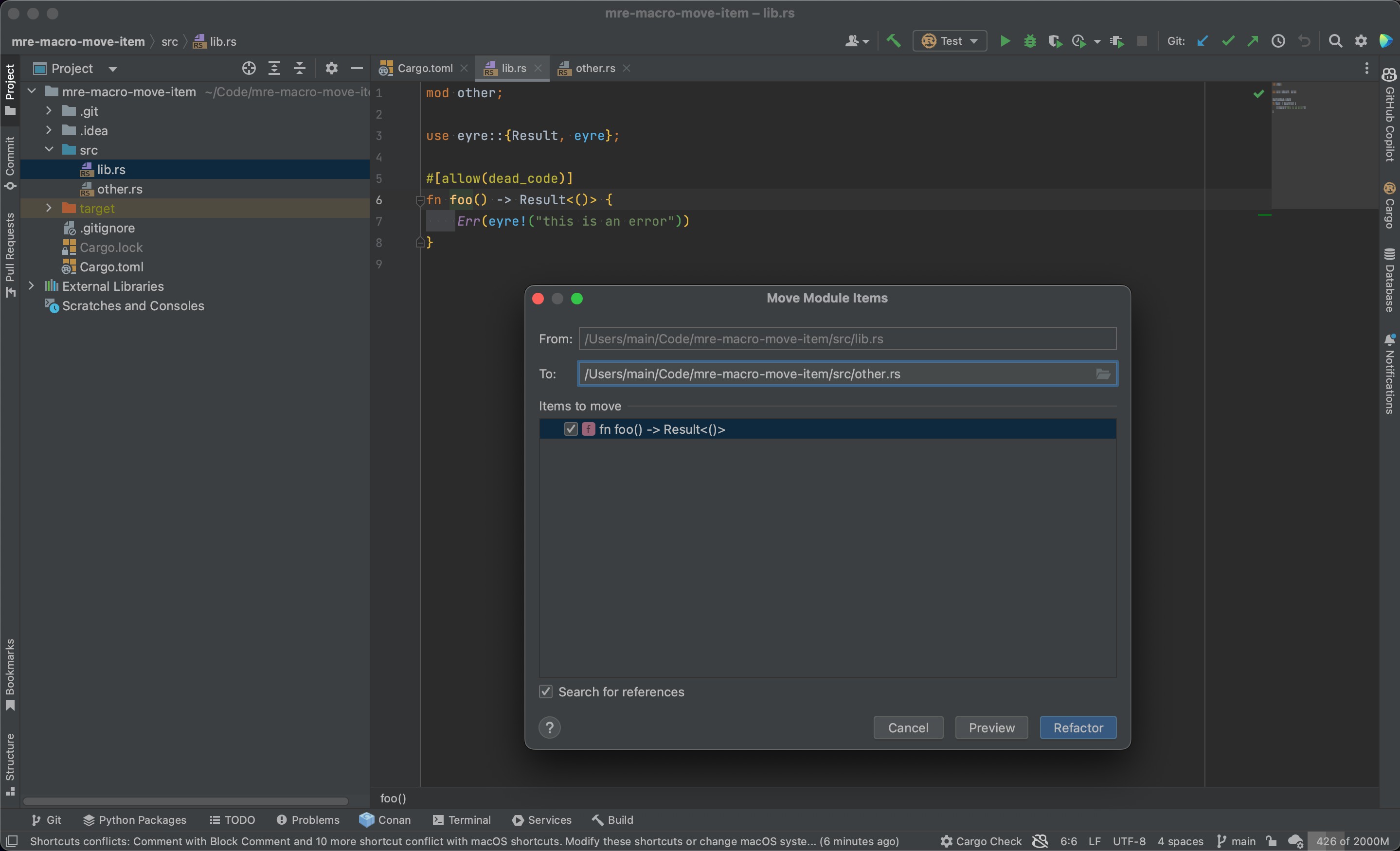 Support References To Macros In `move Refactoring` · Issue 9193 · Intellij Rustintellij Rust