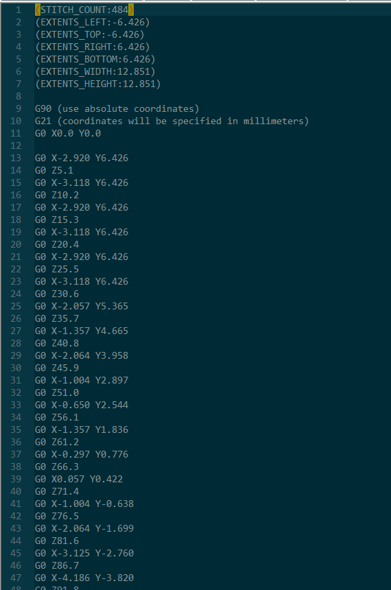 G-CODE output not applying custom commands · Issue #1104 · inkstitch ...