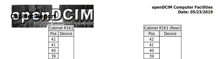 Cabinet report issues · Issue #1155 · opendcim/openDCIM · GitHub