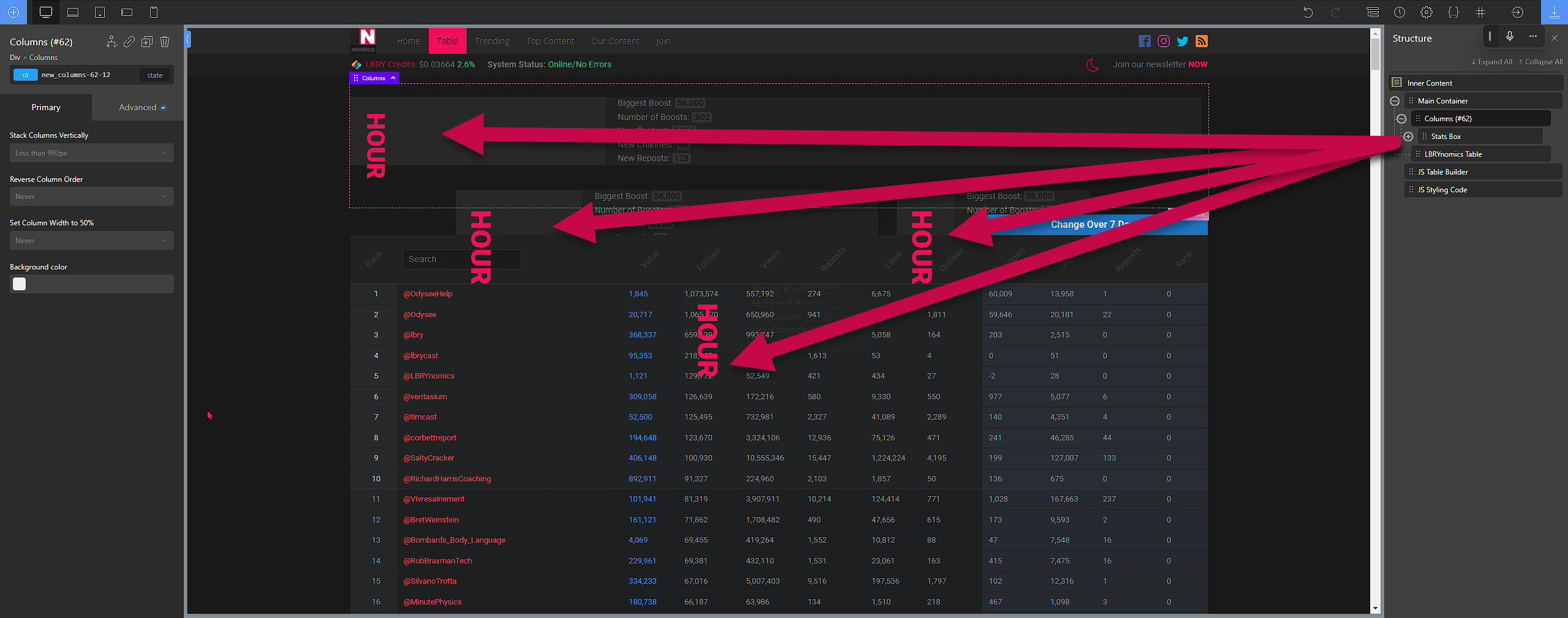When deleting columns, they stay and break. · Issue #2643 · soflyy/oxygen-bugs-and-features · GitHub