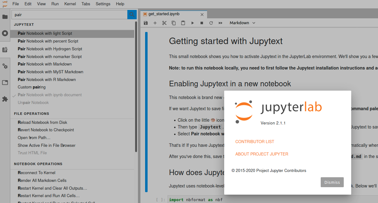 Unable To See Jupytext In Command Palette After Installation · Issue 502 · Mwoutsjupytext · Github