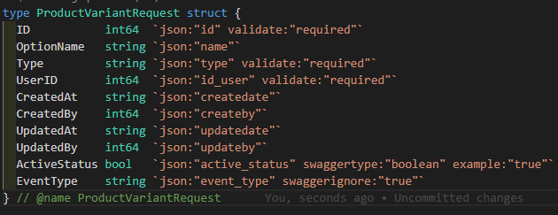 Get ParseComment error while defining swaggertype struct · Issue #1077 · swaggo/swag · GitHub
