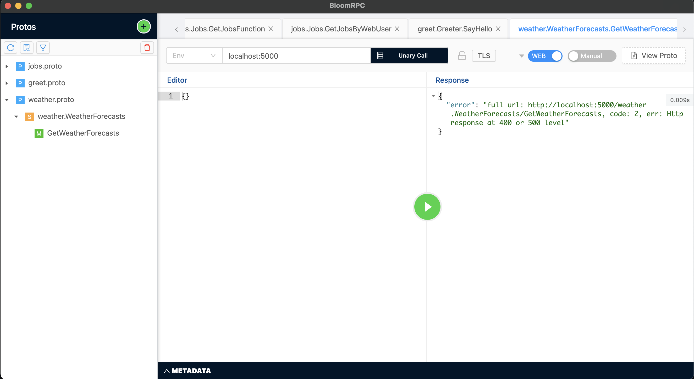 ERR_CONNECTION_REFUSED with Example Blazor Project gRPC Web Server ...