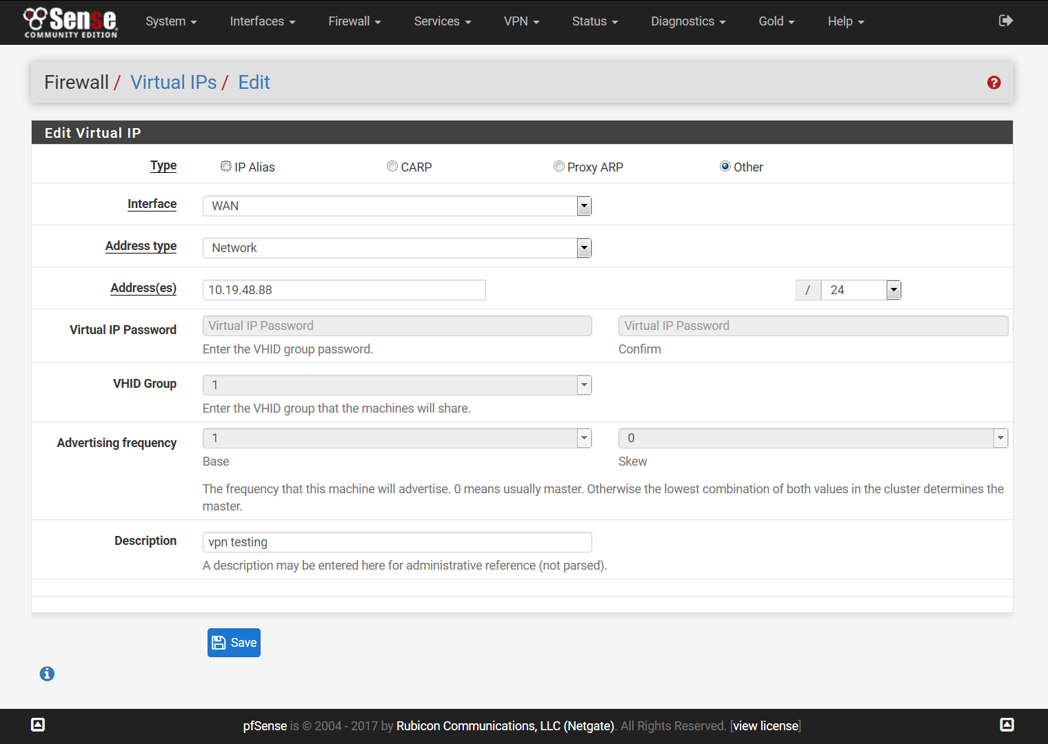 PFSense router setup with Algo VPN · Issue #614 · trailofbits/algo · GitHub