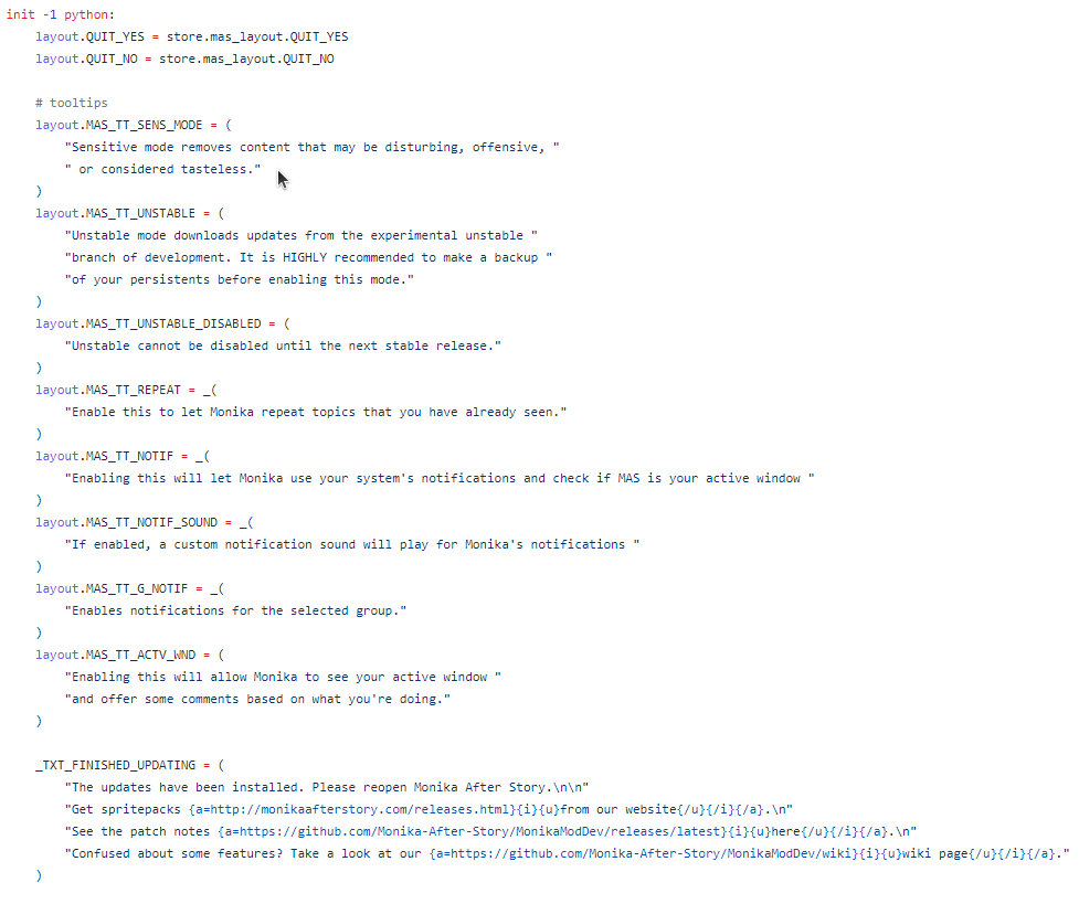 Missing _() in some parts of the code · Issue #9650 · Monika-After ...