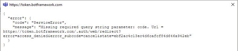 Return to application without granting consent displays Error Message · Issue #6137 · microsoft ...