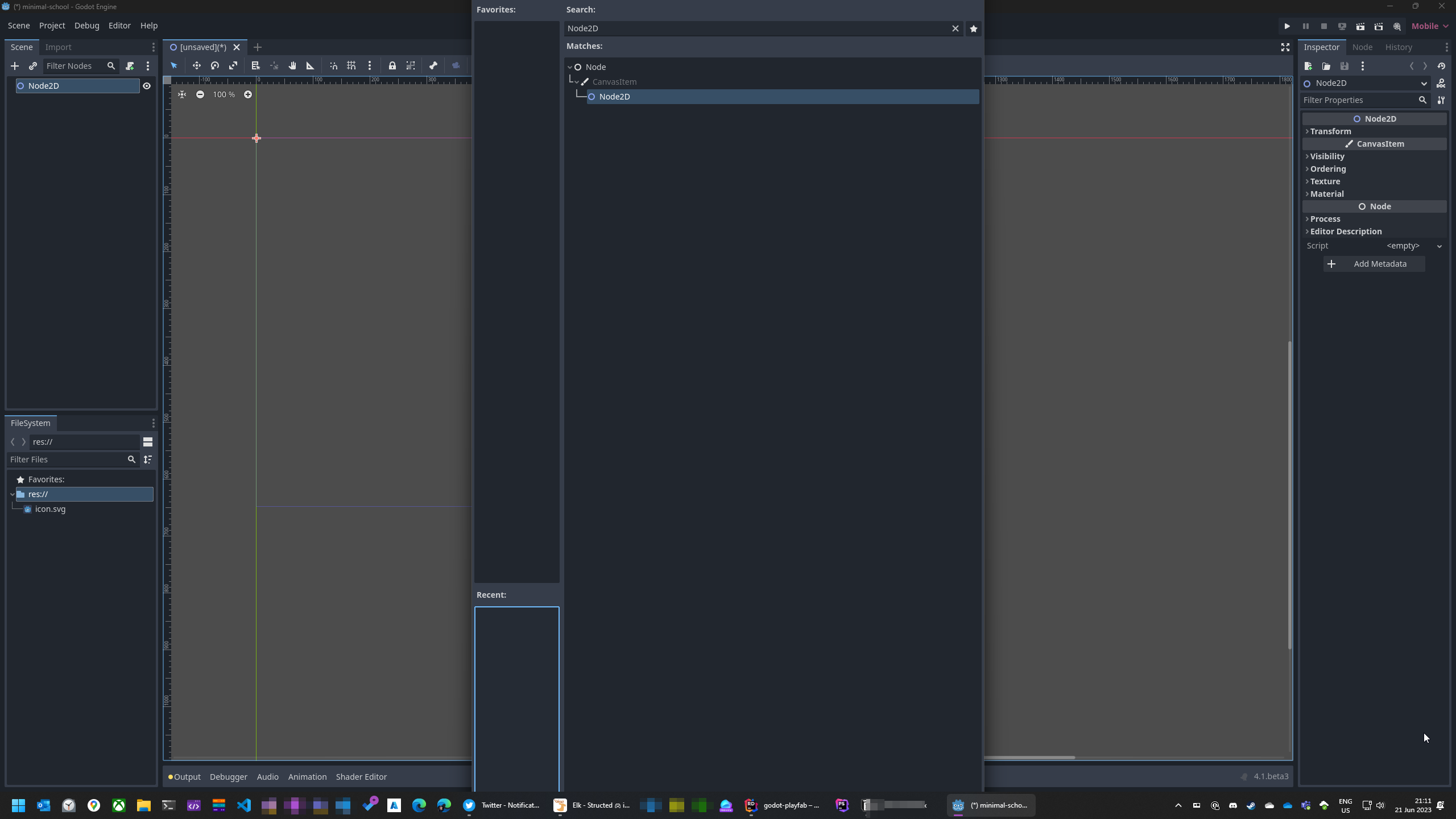 [4.1] Change Node Type Window exceeds screen height · Issue #78534 · godotengine/godot · GitHub